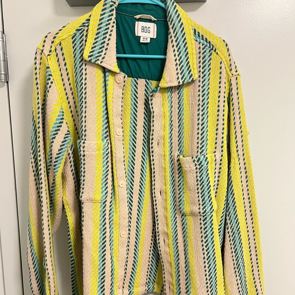 Urban Outfitters | Shirts | Urban Outfitters Green Kane Exploded Stripe ...